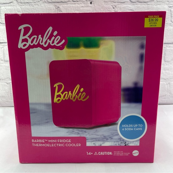 Ukonic | Kitchen | Barbie Pink 6 Can Personal Mini Fridge ...